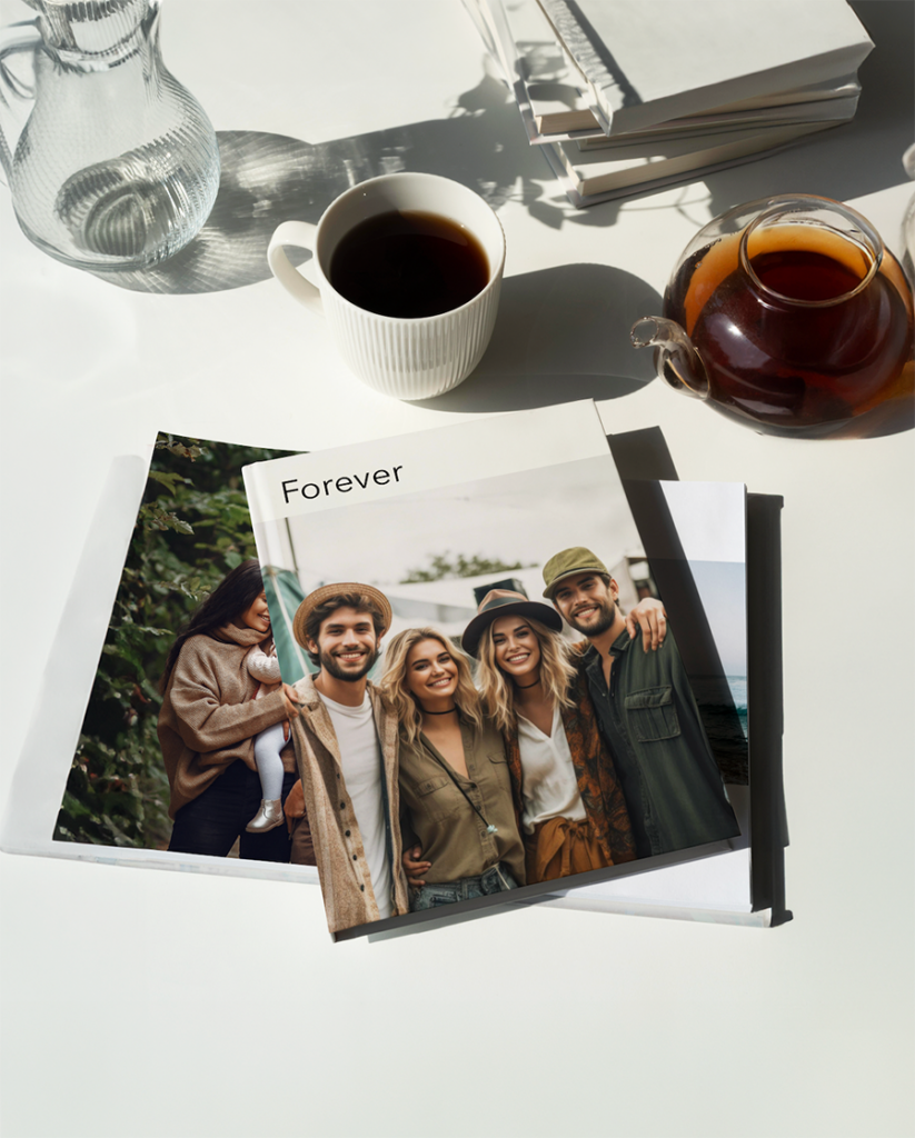 Personalised Hardcover Photobook with Printed Cover - Photobubble