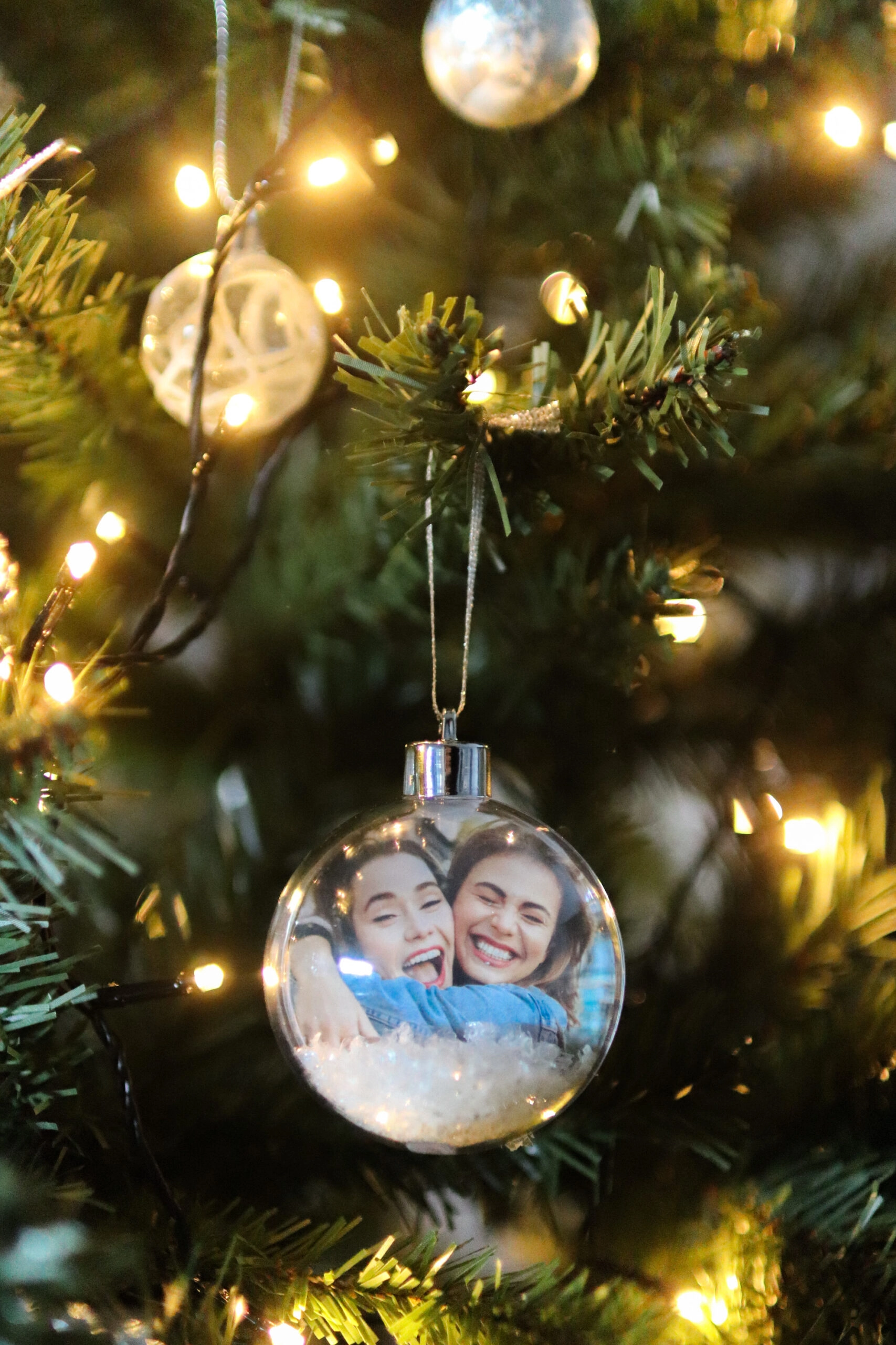 Personalised Transparent Photo Bauble - Photobubble