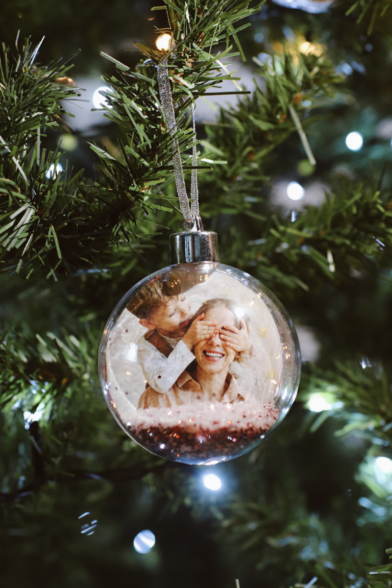 Personalised Glitter Photo Bauble - Photobubble