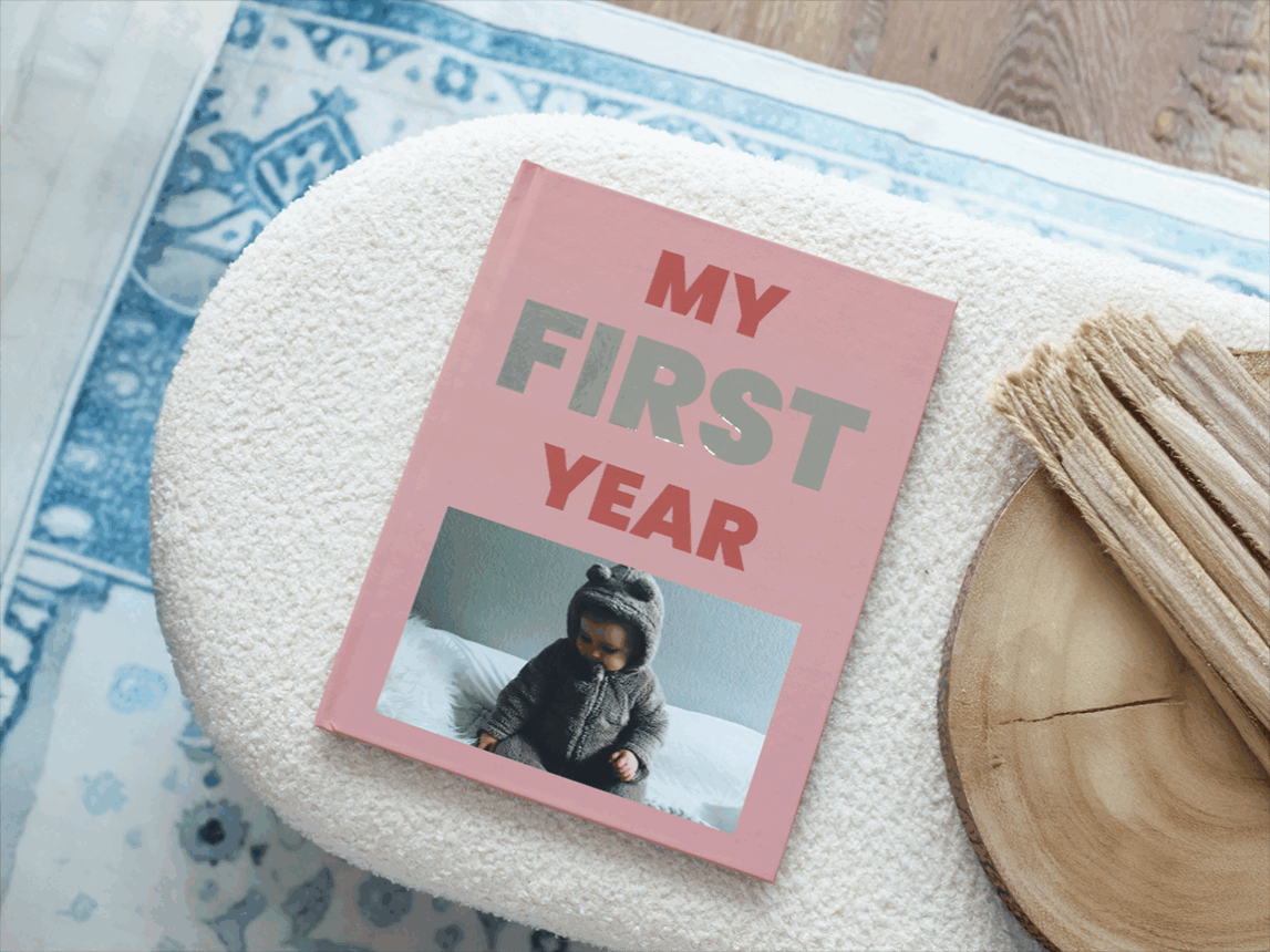 My First Year PhotoBook – Personalised Baby Memory Album